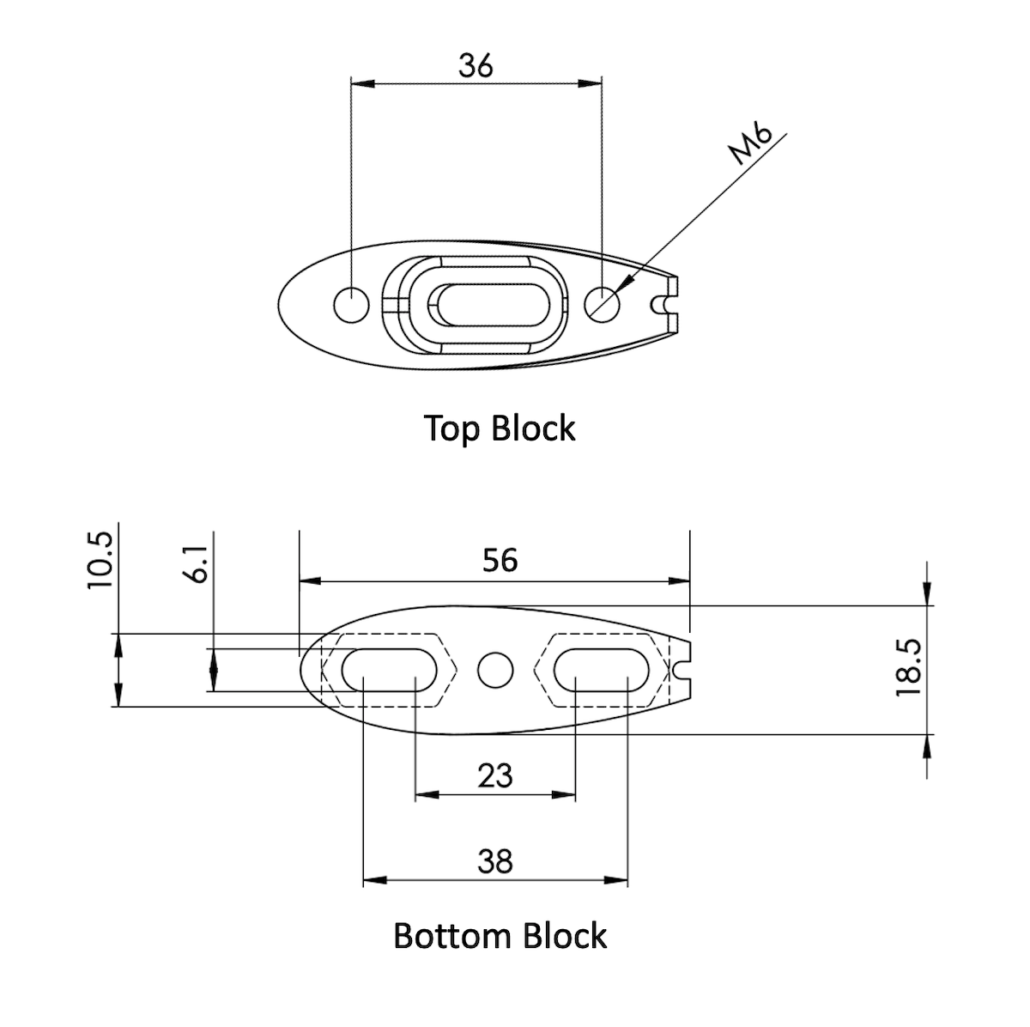 Adjustable Angled Riser Block For Aero Bars | CNC Anodised Aluminium
